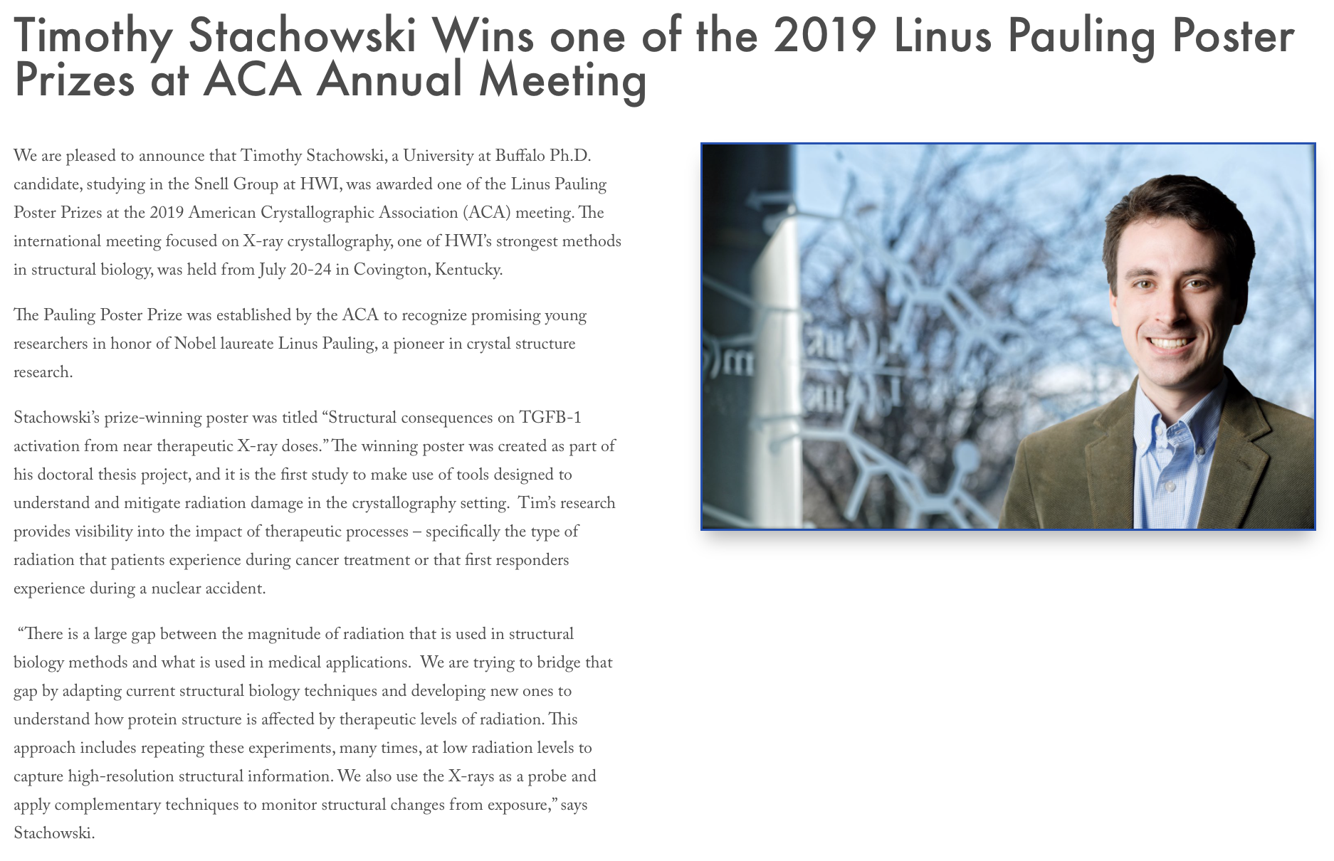 Tim Stachowski's Personal Website